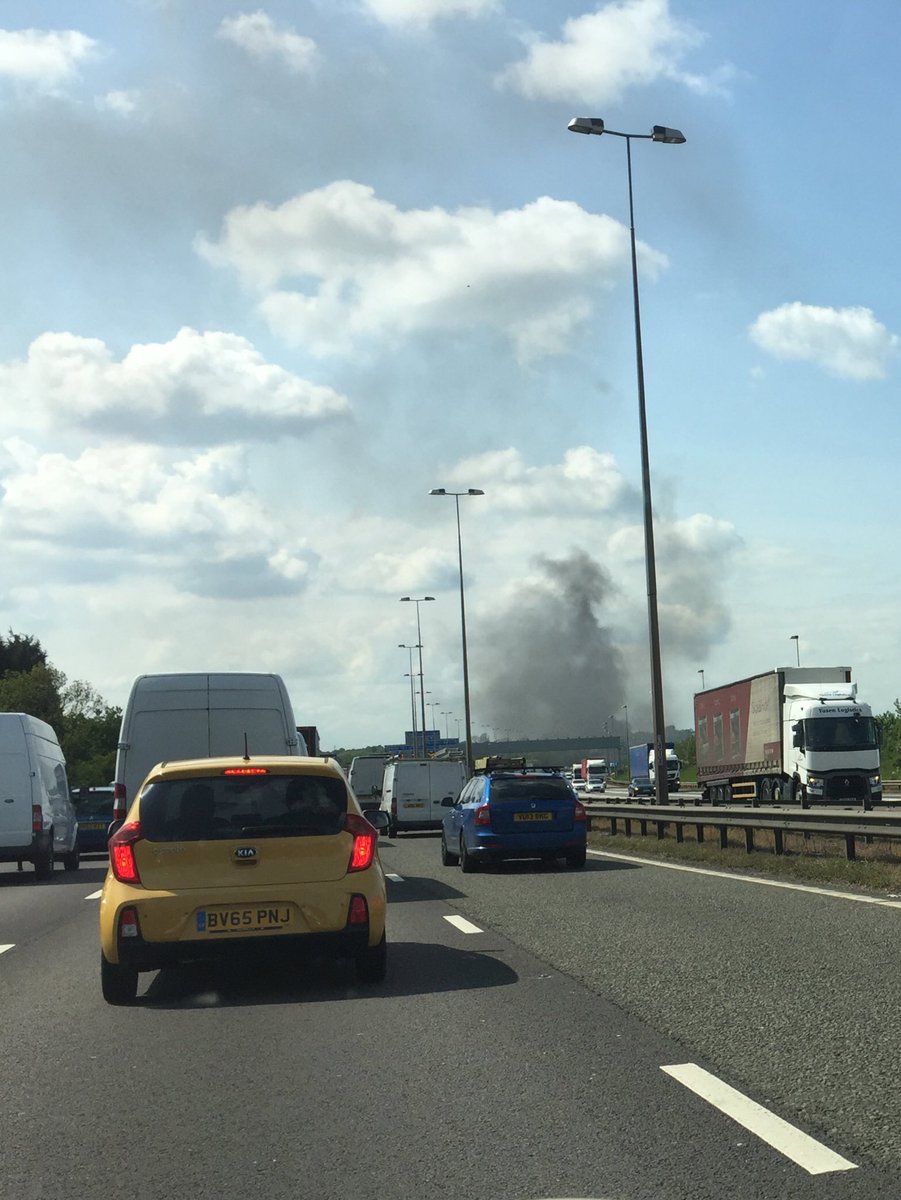 Breaking: M6 blocked after coach fire | Central - ITV News