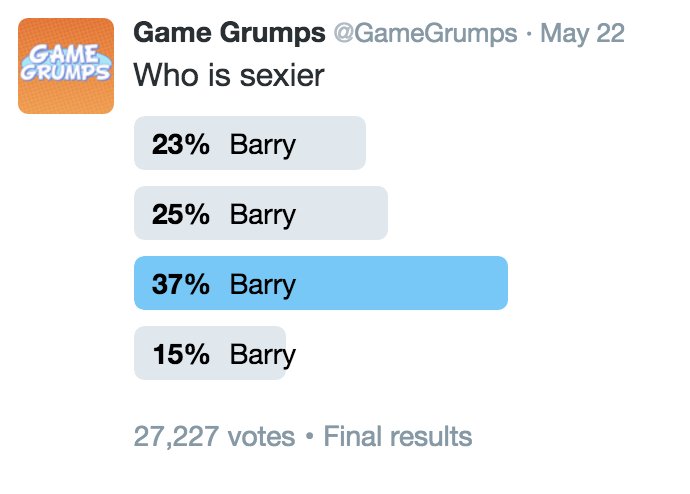 Barry Game Grumps Text