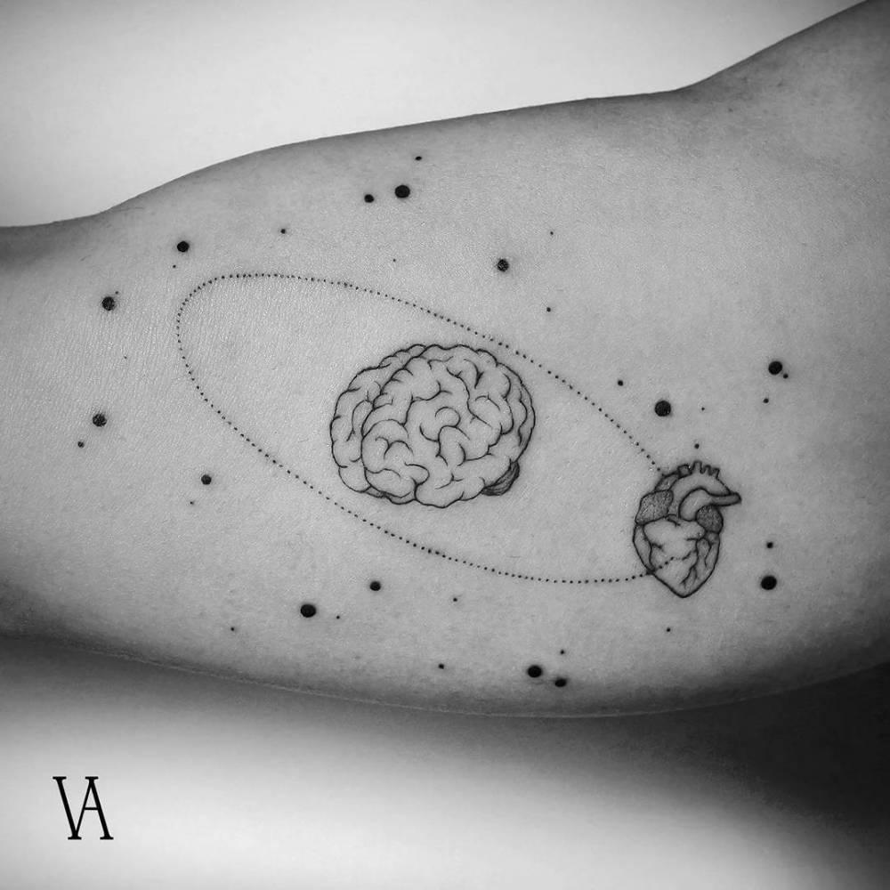 Anatomical Brain Tattoo