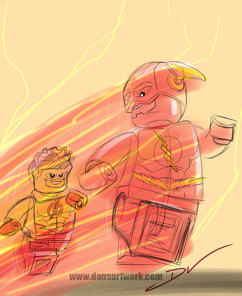 Kid Flash Running