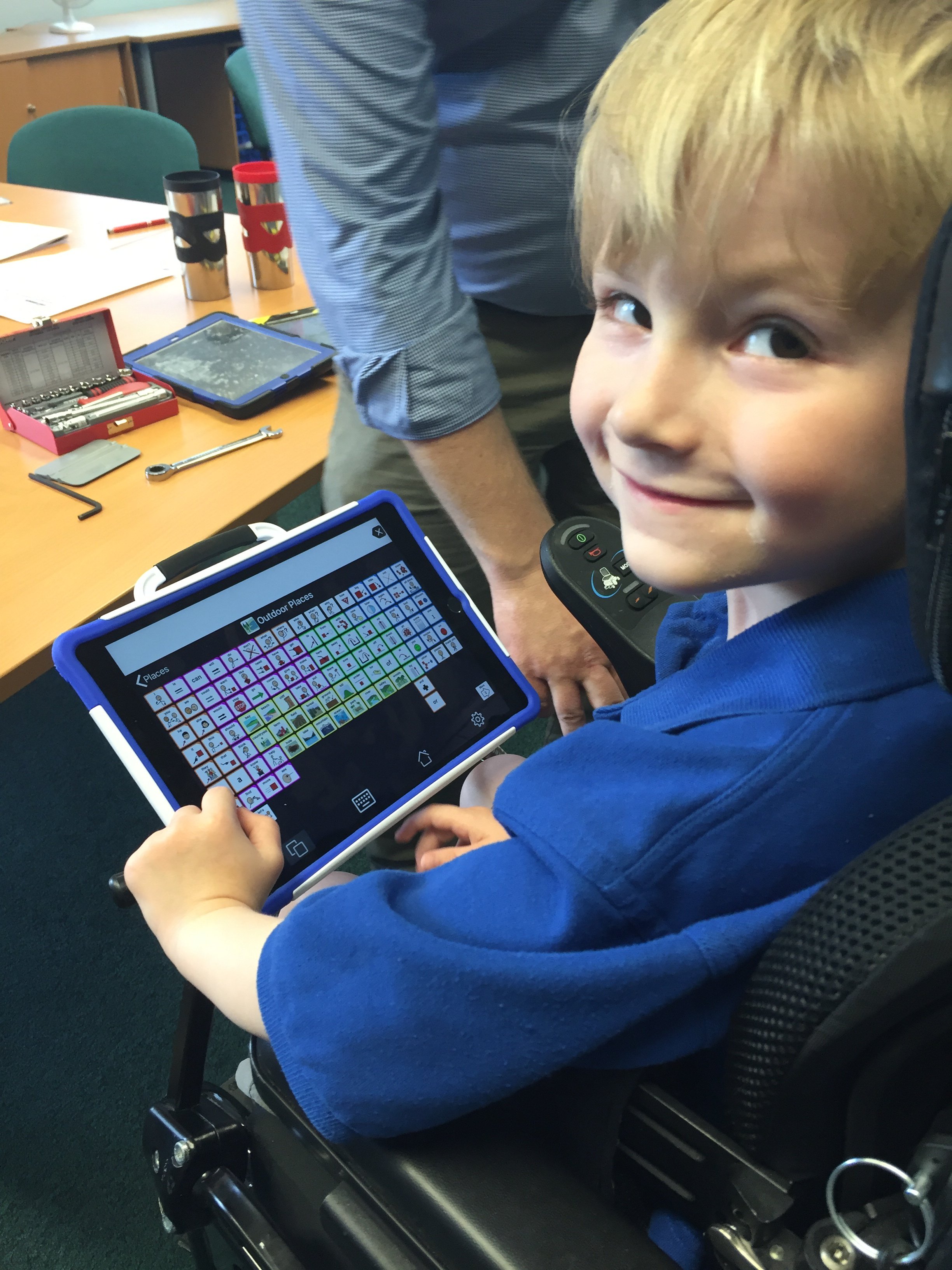 Child Using Proloquo2go