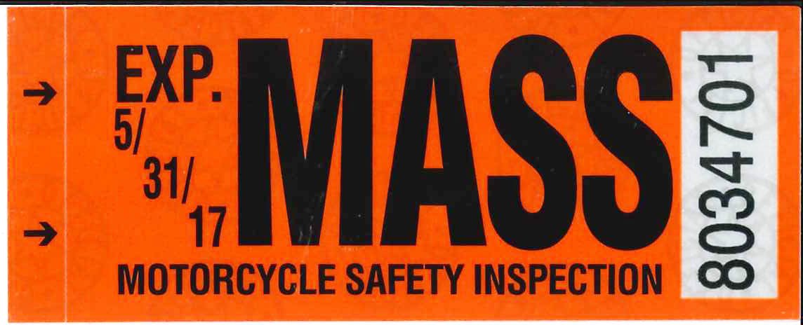 Ma Motorcycle Inspection Sticker | Reviewmotors.co