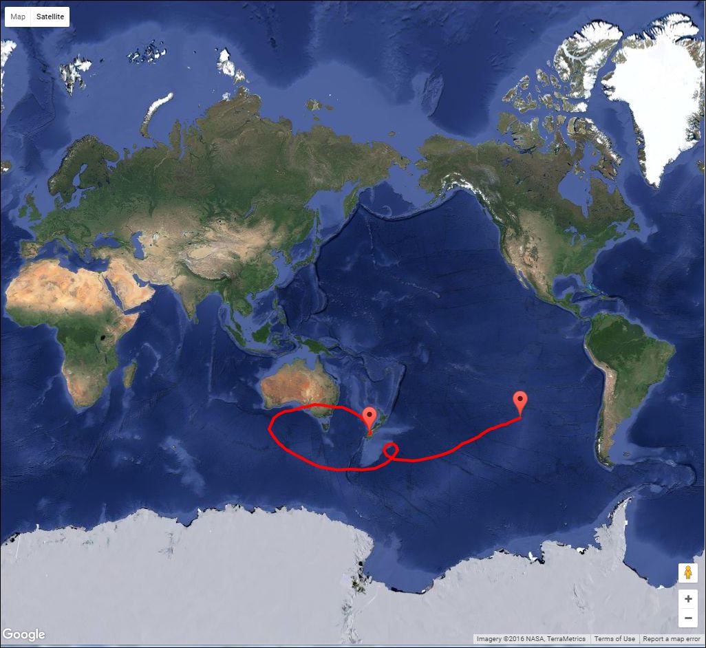 Pacific Ocean Map Nasa