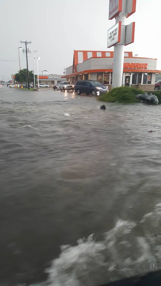 Whataburger: Viewer photo shows flooding outside Whataburger near ...
