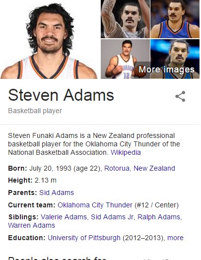 Steven Adams Warren Adams