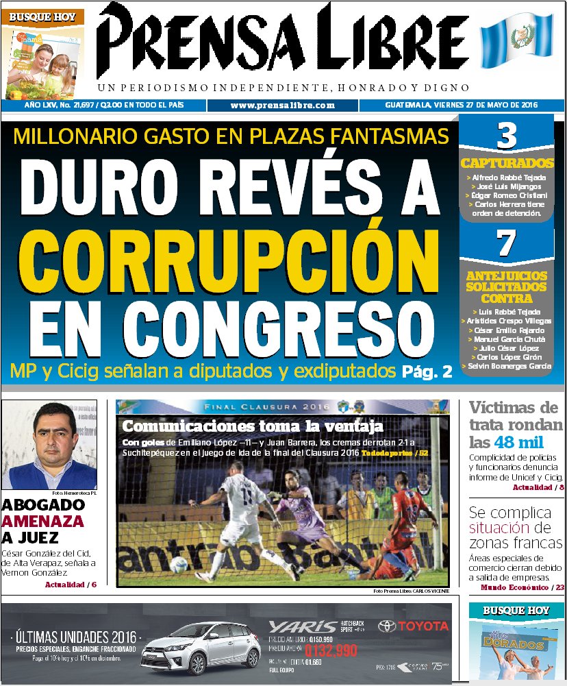 | PORTADA DE HOY | | Prensa Libre | Scoopnest