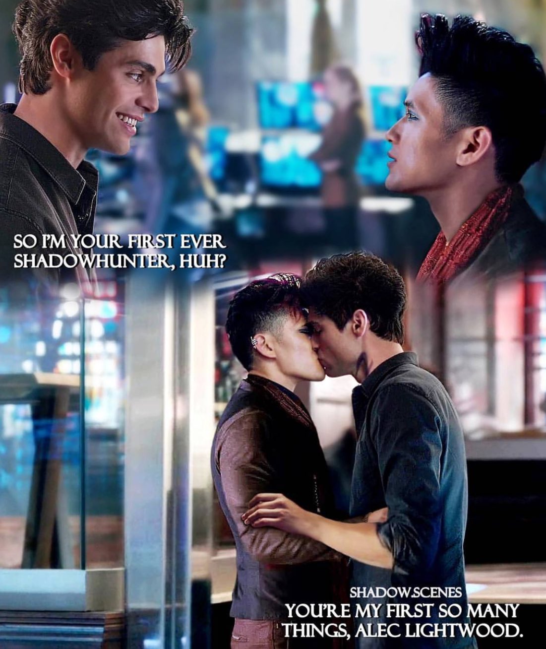 Magnus And Alec Kiss