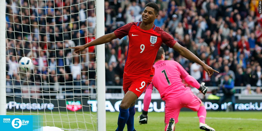 Marcus Rashford has scored with: His first ever shot in the Europa ...