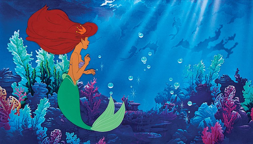 Little Mermaid Underwater Scene