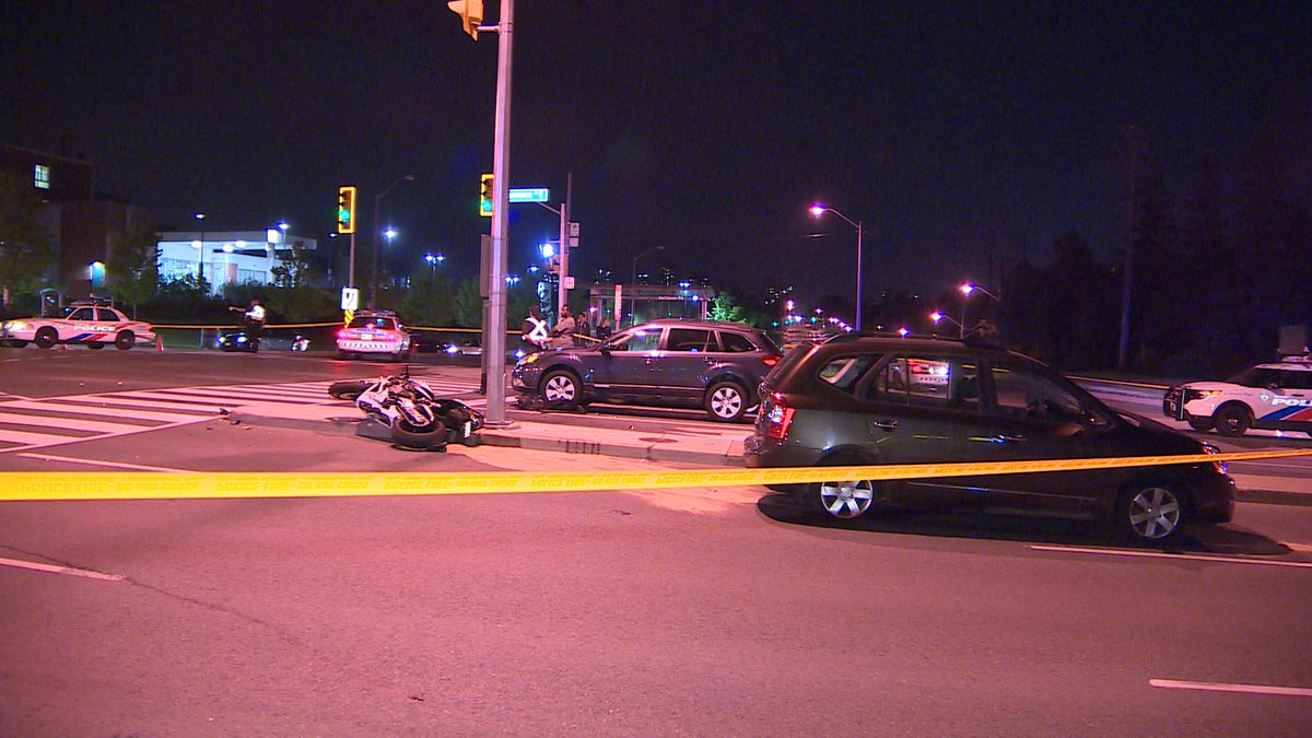 Motorcycle Crash: McCowan and Lawrence. Intersection closed all ...