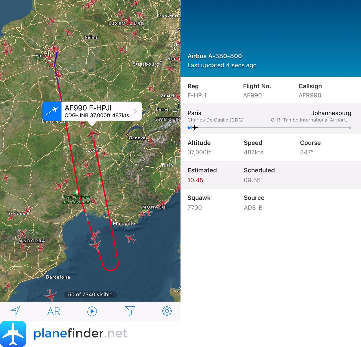 UPDATE: Air France AF990 returning to Paris with a 'technical incident ...