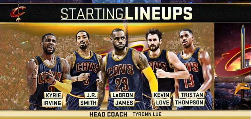 Cavs Starting Line Up