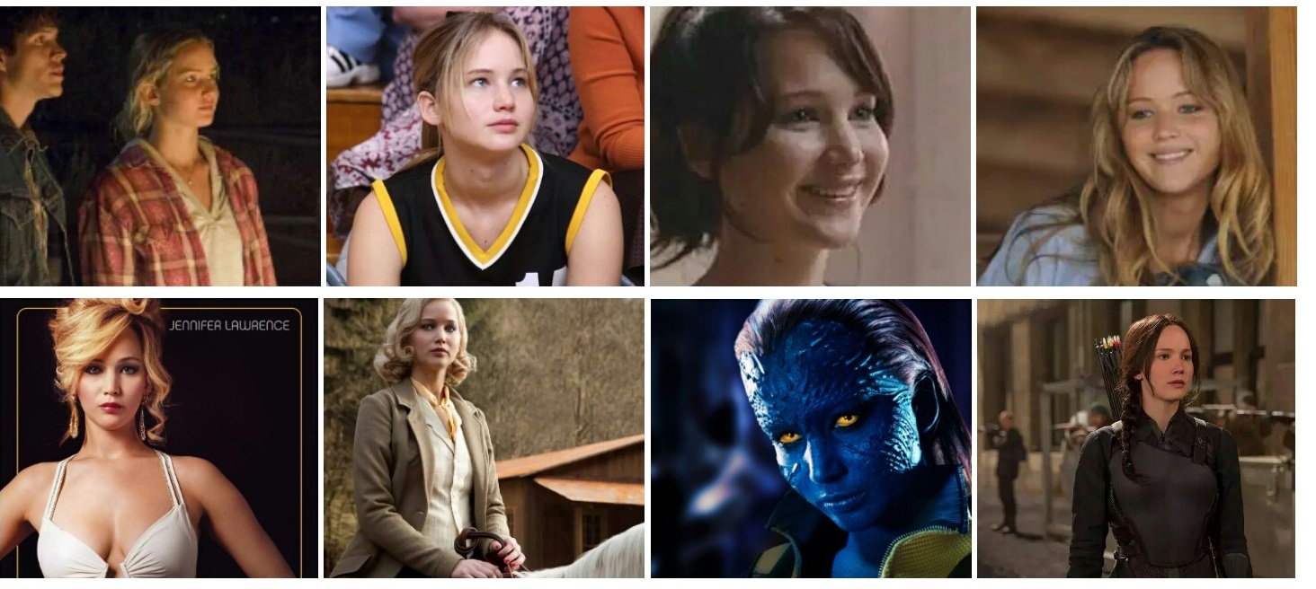 Jennifer Lawrence Face Collage