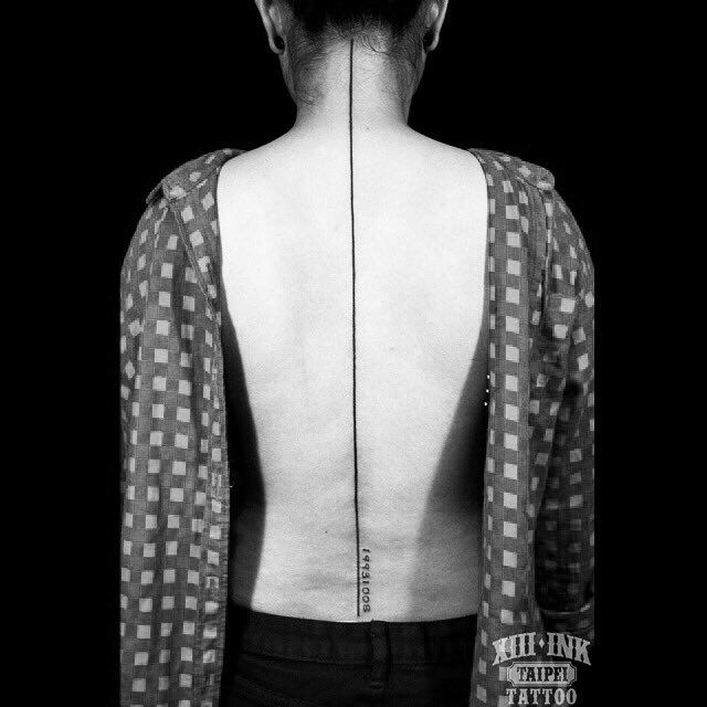 Straight Line Tattoos