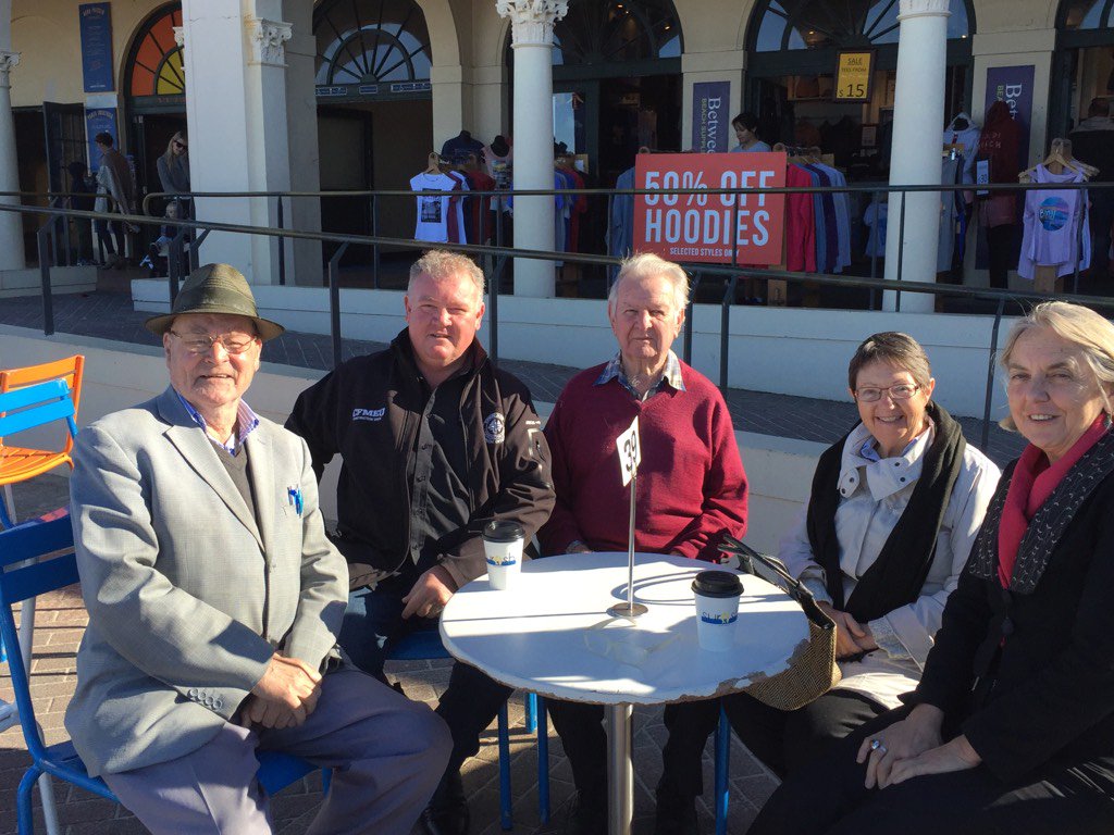 Jack Mundey just arrived Bondi Pavilion for announcement CFMEU_CG_NSW ...