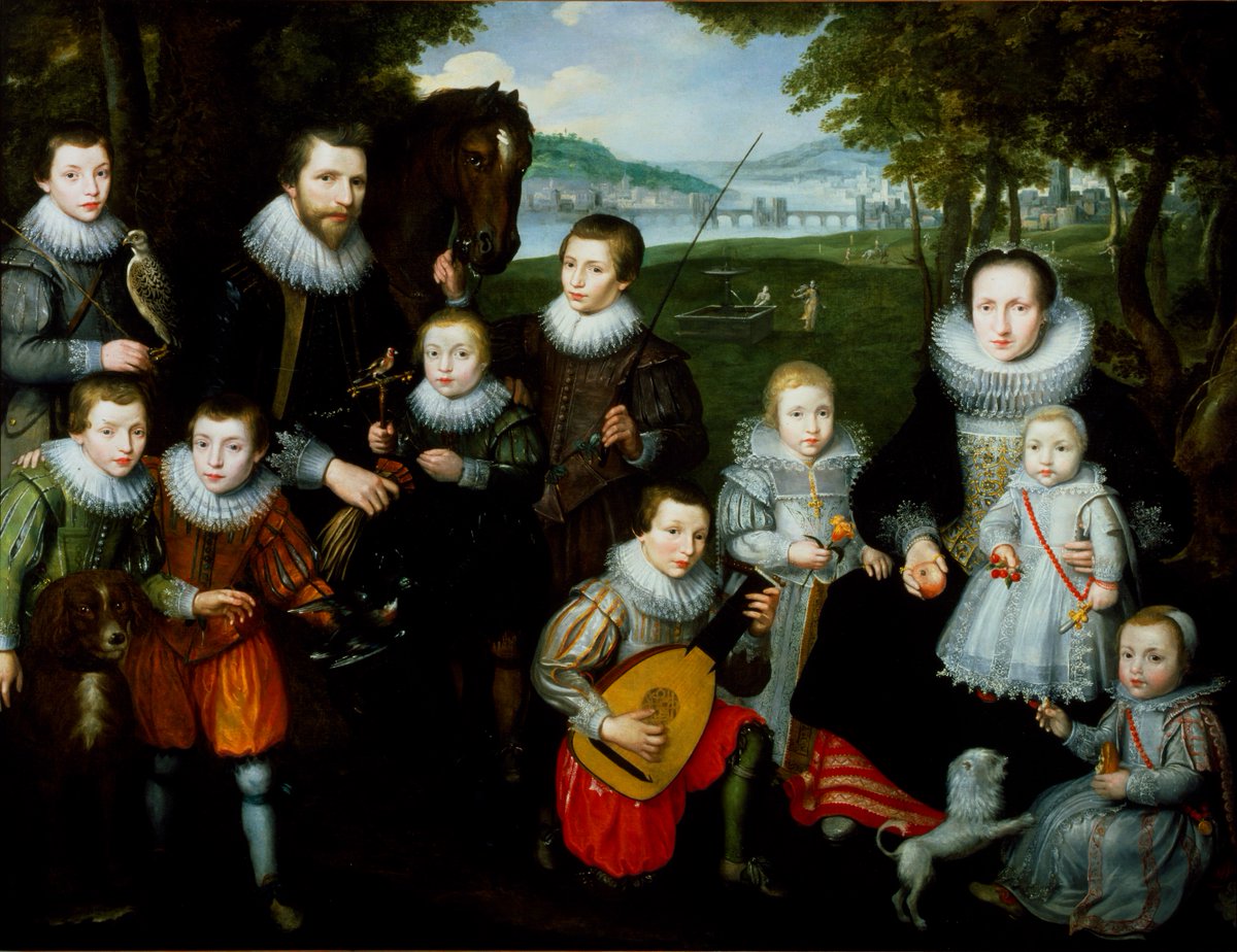 Otto van Veen (c.1556 - 1629), 'An unknown family', painted c.1615-20 ...