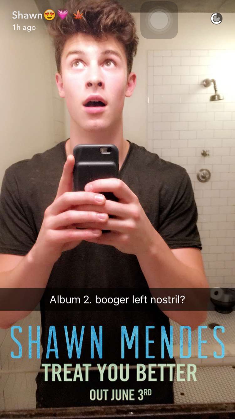Shawn Mendes Snapchat