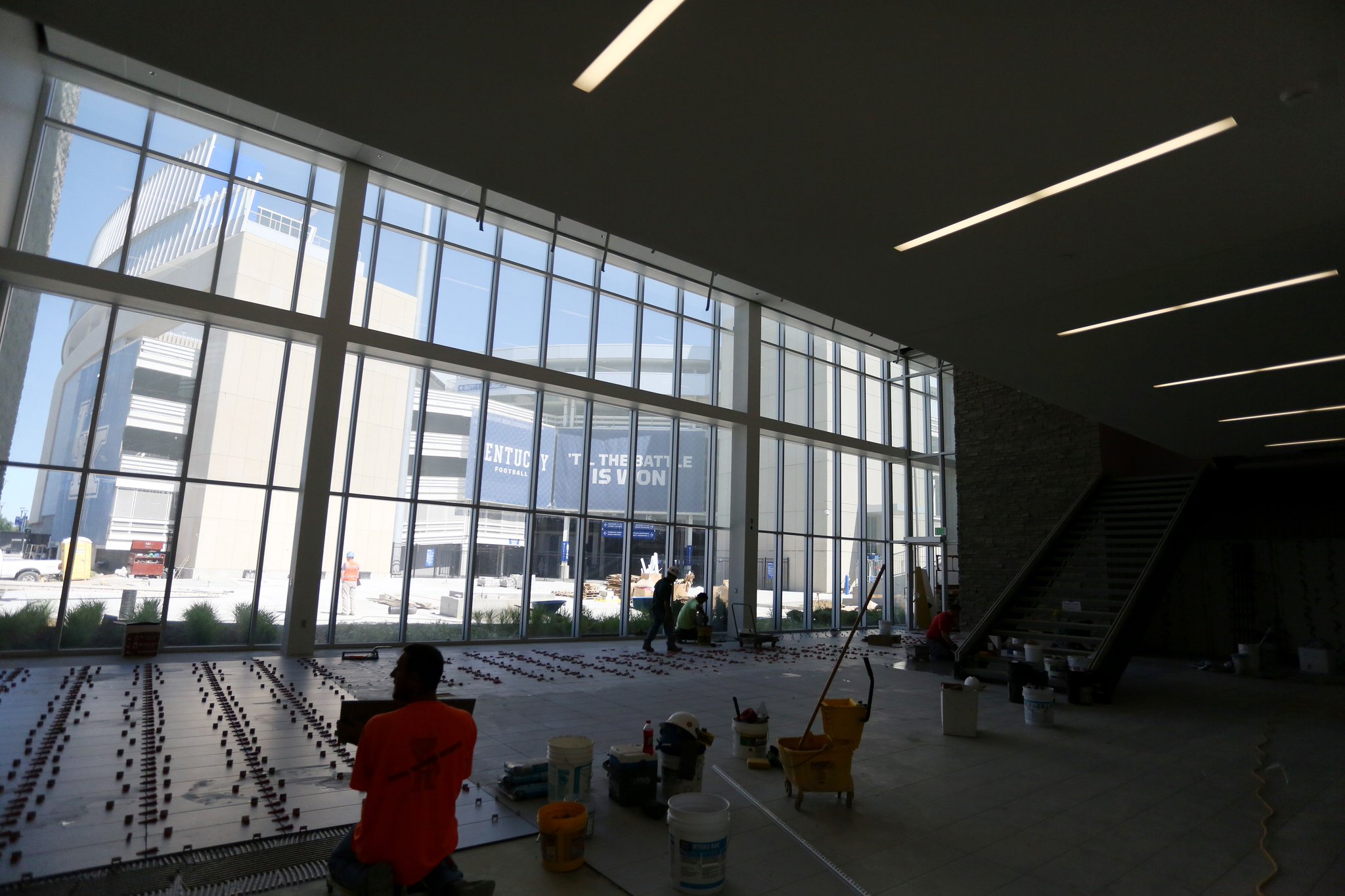 The UK Football Training Center is coming right along