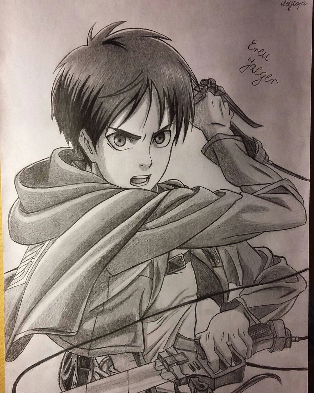 Attack On Titan Eren Drawing