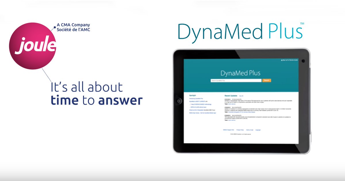 DYK: one of CMA membership benefits, DynaMed Plus – a new clinical ...