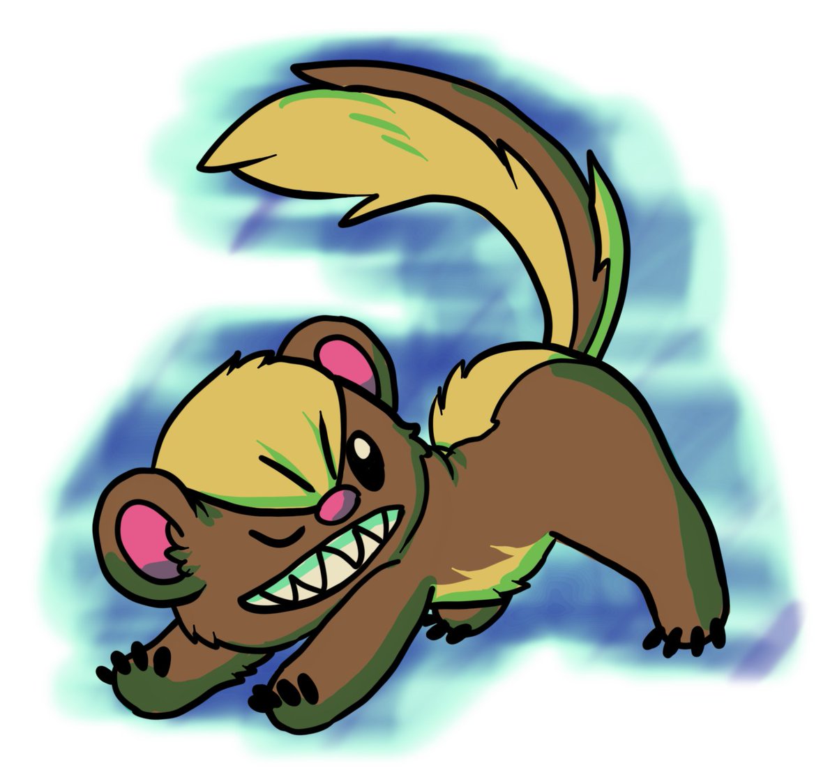 Angry ferret pokemon
