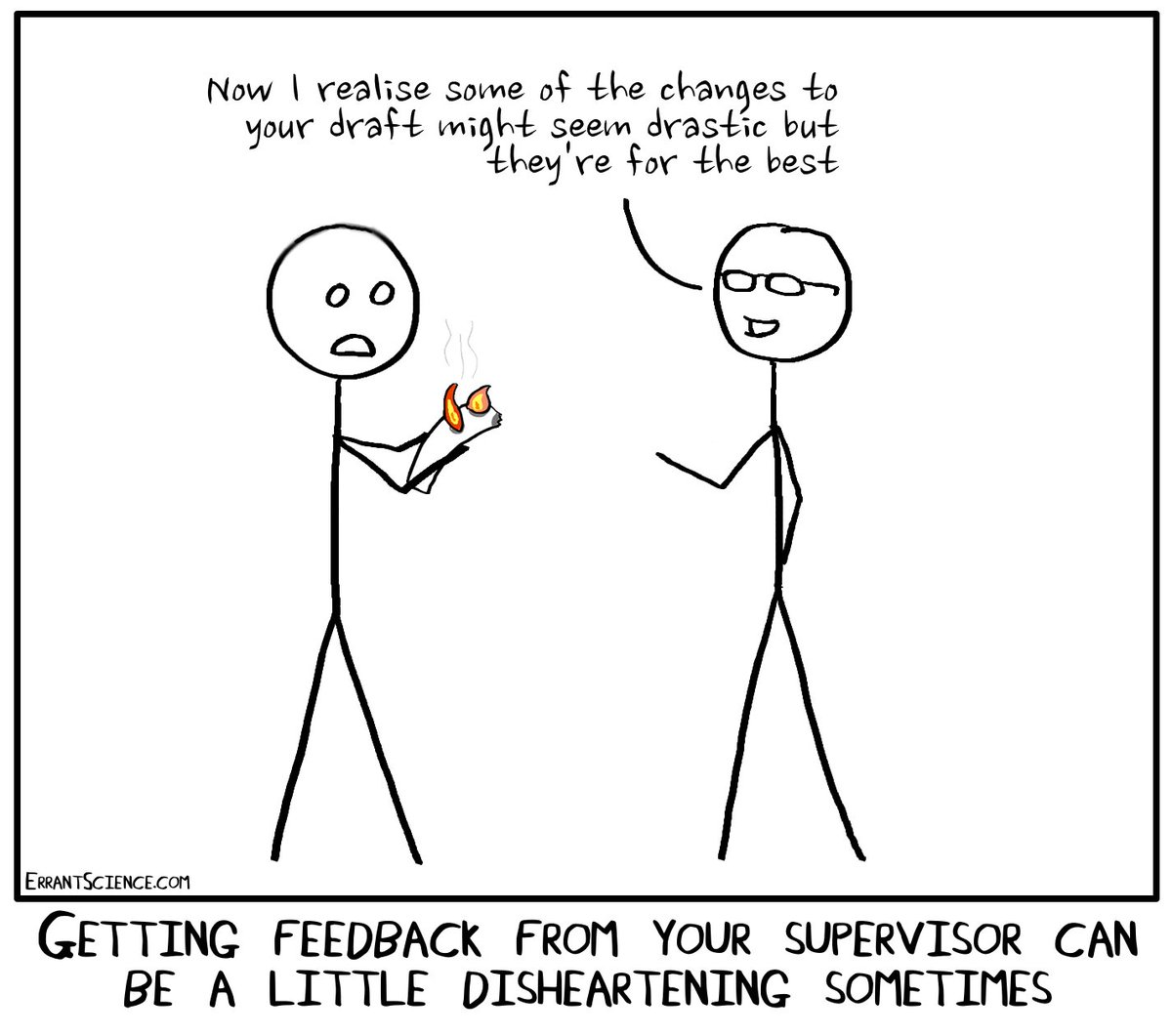 Receiving Feedback Cartoon
