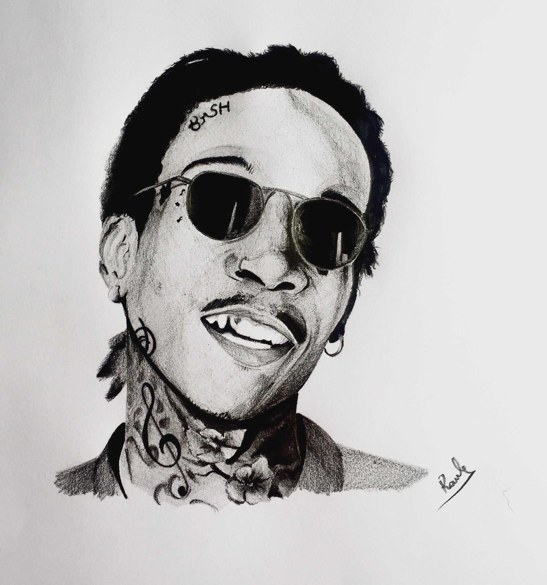 Wiz Khalifa Pencil Drawing