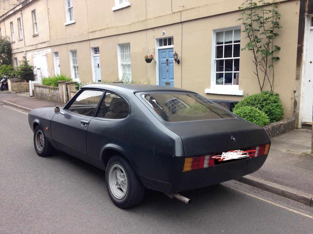 Matte Black Classic Car