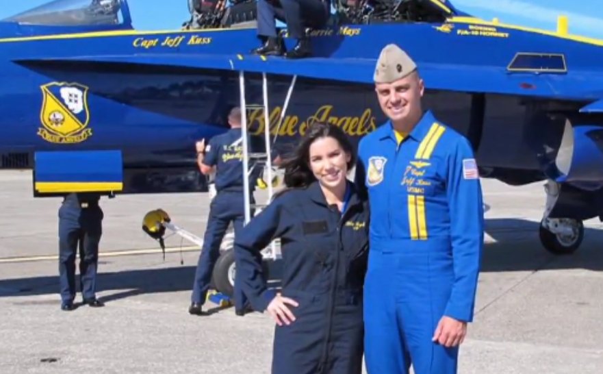 Reporter shares memory of flying with BlueAngels pilot Capt. Jeff Kuss ...
