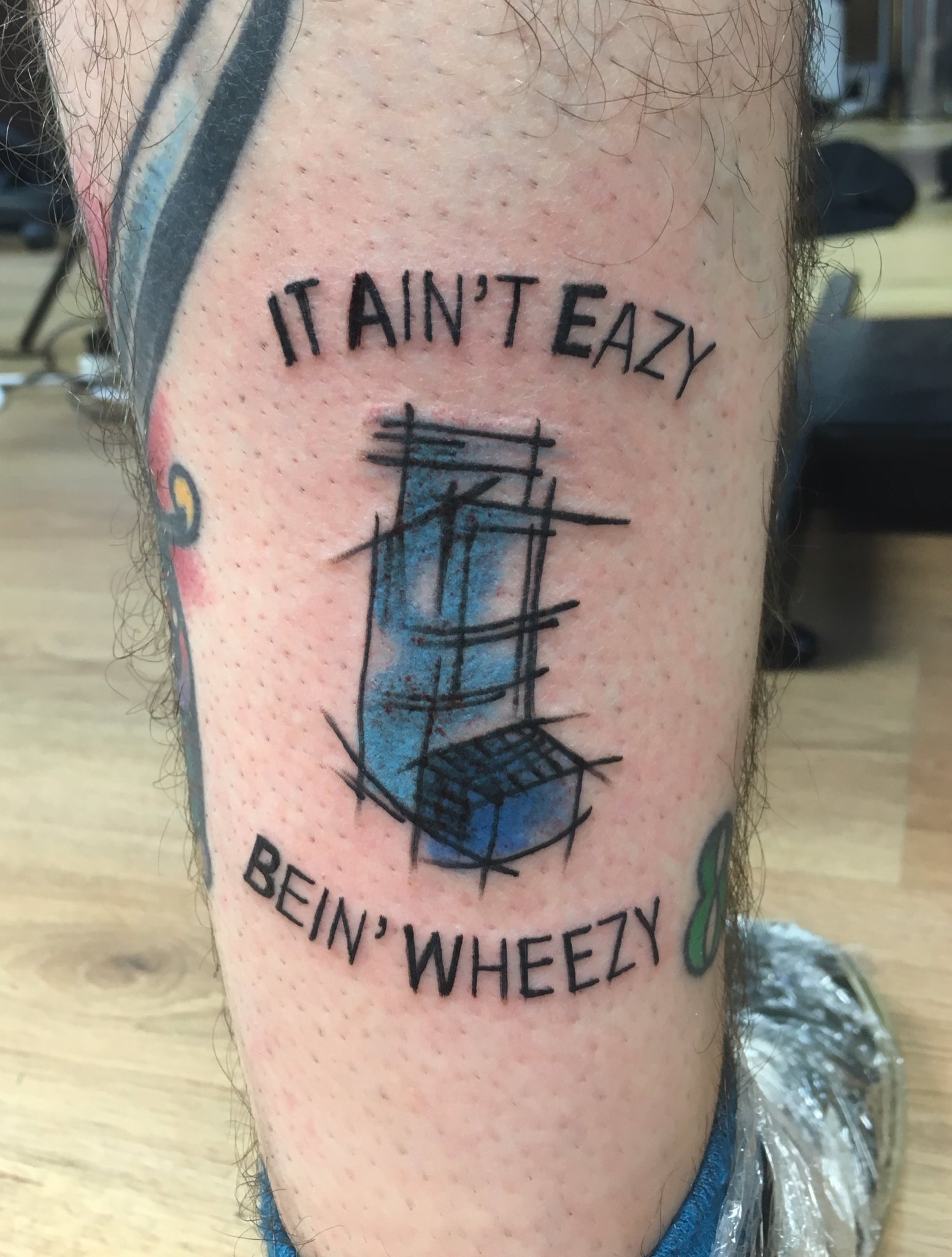 Wheezy Inhaler Tattoos AAA Tattoo & Piercing 󾭝It Ain't Easy Bein