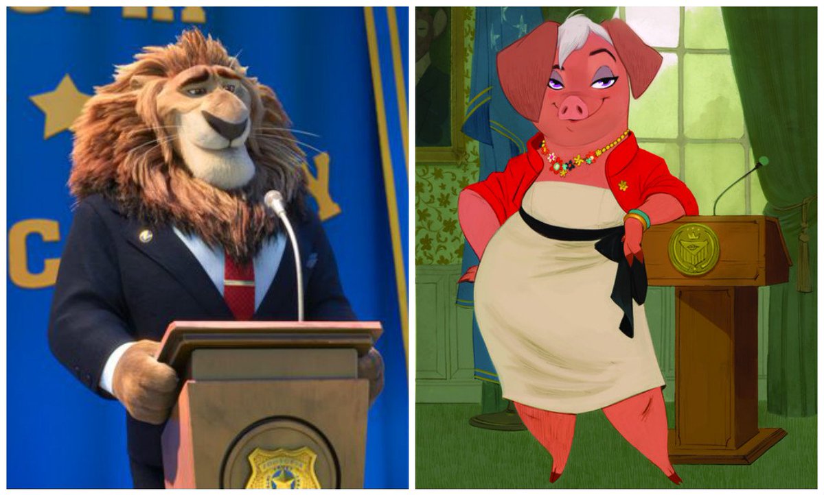 Move over, lionheart: mayor swinton nearly ruled #zootopia. exclusive ...