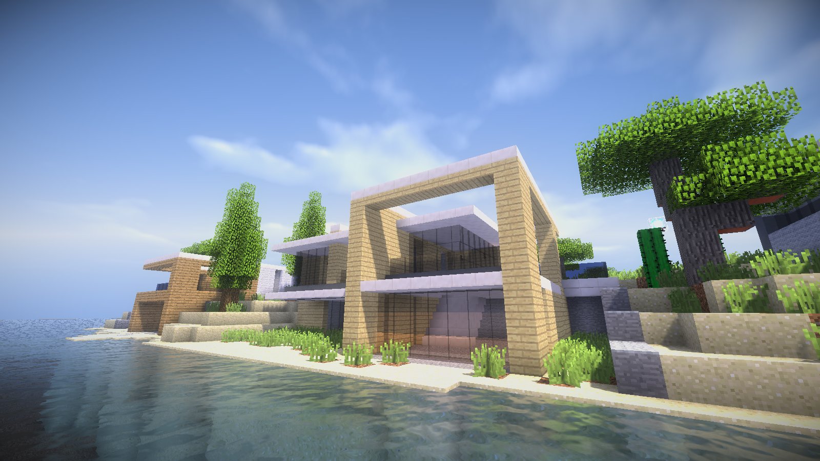 Minecraft Modern Beach Houses