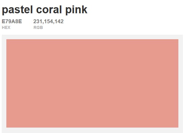 Coral Pink Color Code
