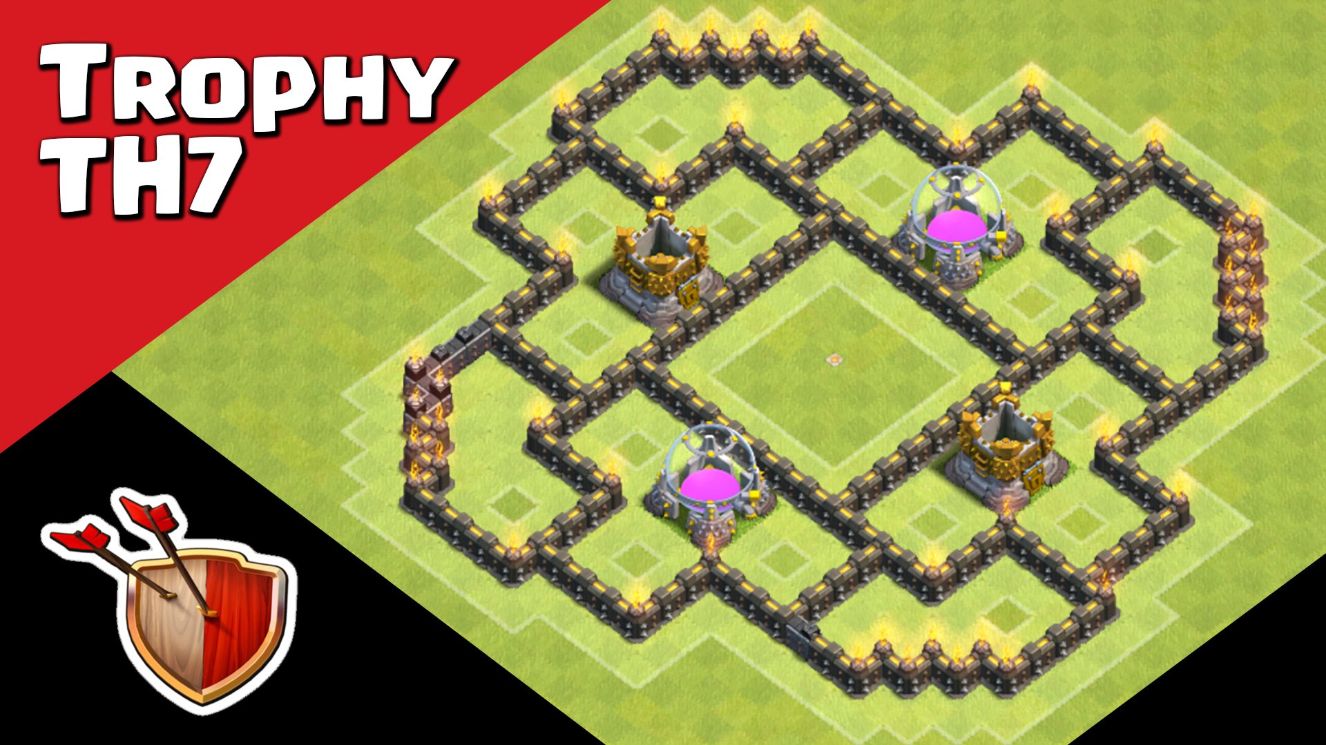 Town Hall 7 Trophy Base