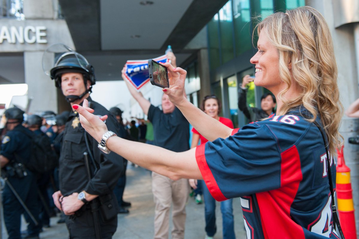 New pics by JennieGonzmedia of woman getting egged at San Jose Trump ...