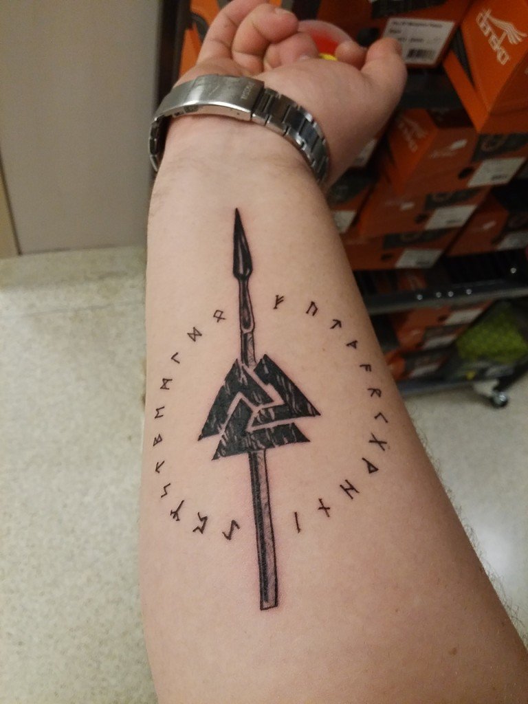 Odins Spear Tattoo
