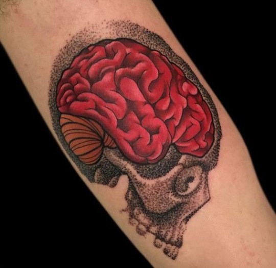 Traditional Brain Tattoo