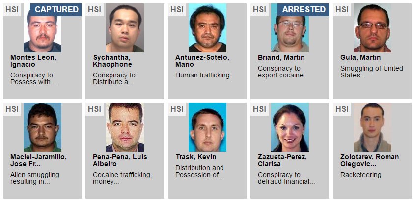 MostWantedWednesday Have you seen any of ICE HSI's most wanted ...