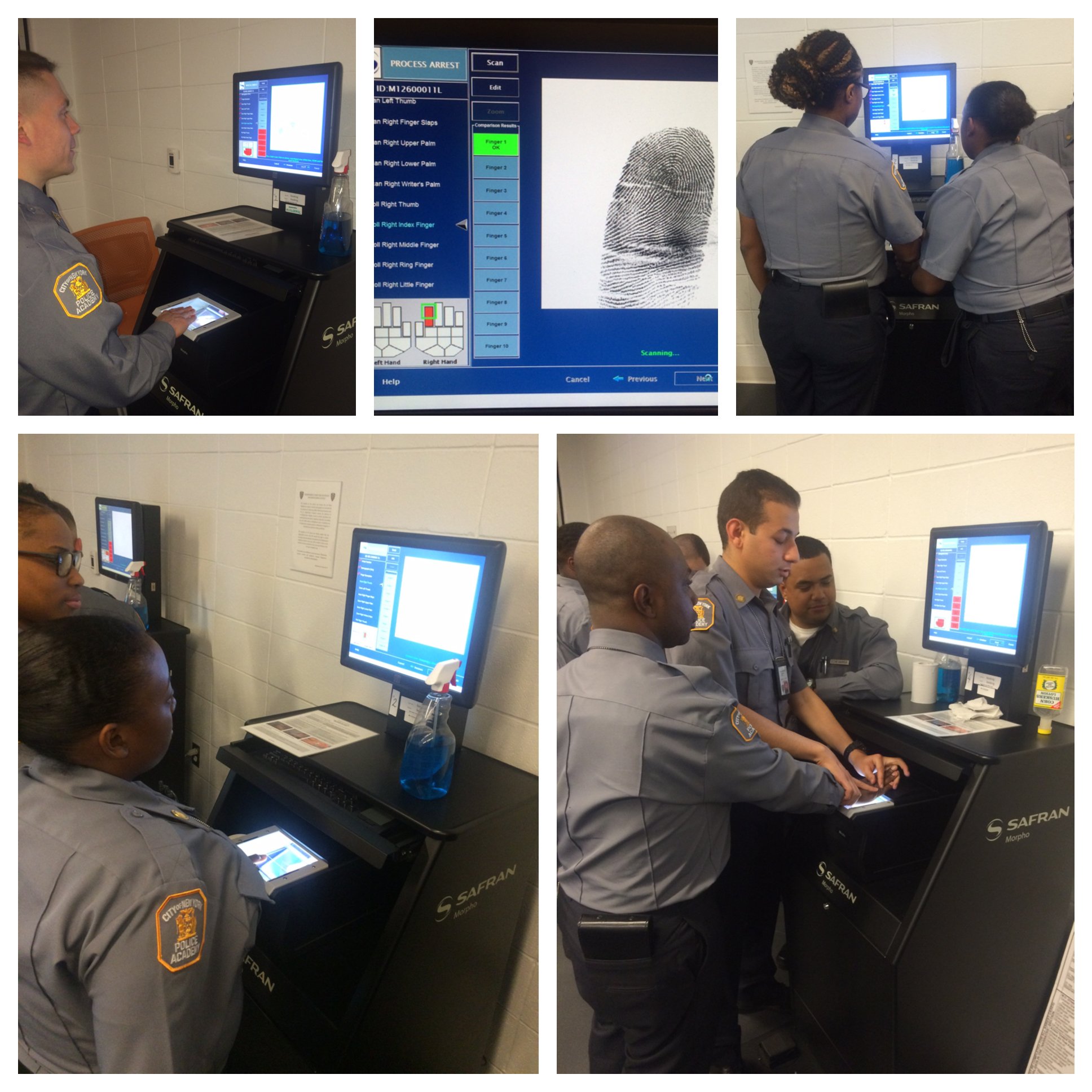 NYPD Recruit Bianca on Twitter: "Arrest Processing Omniform & Livescan Training #fingerprints # ...