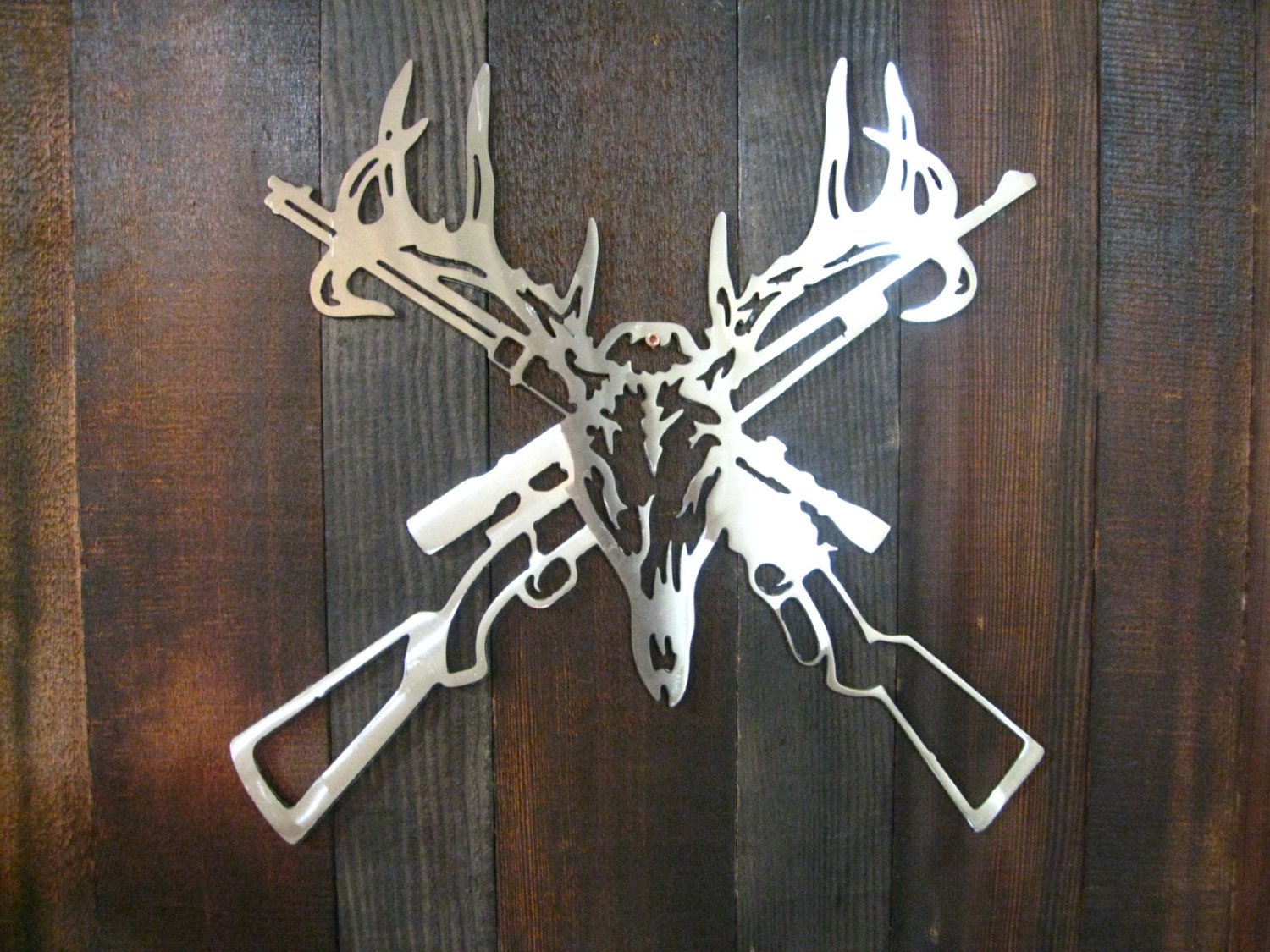 Deer Skull And Crossed Guns