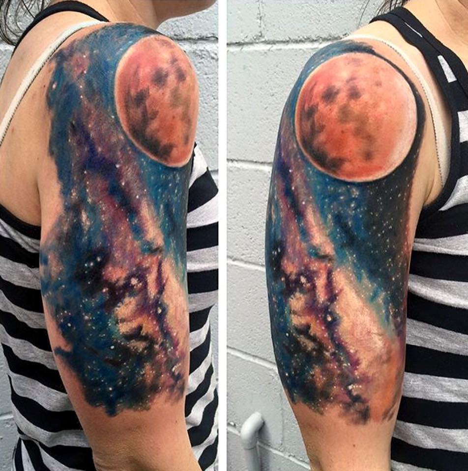 Outer Space Arm Tattoo