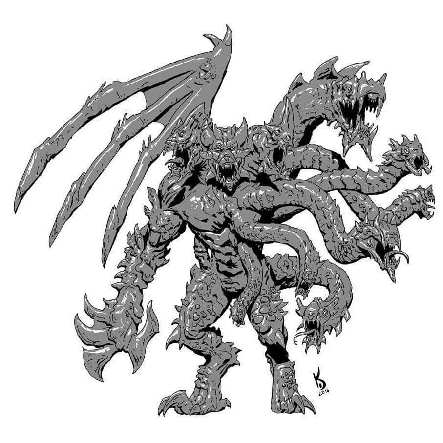 Echidna And Typhon Children Typhon Greek Mythology Hi Res Stock