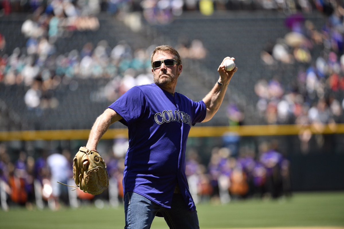 Today's first pitch was thrown out by Mark “Oz” Geist, a member of ...