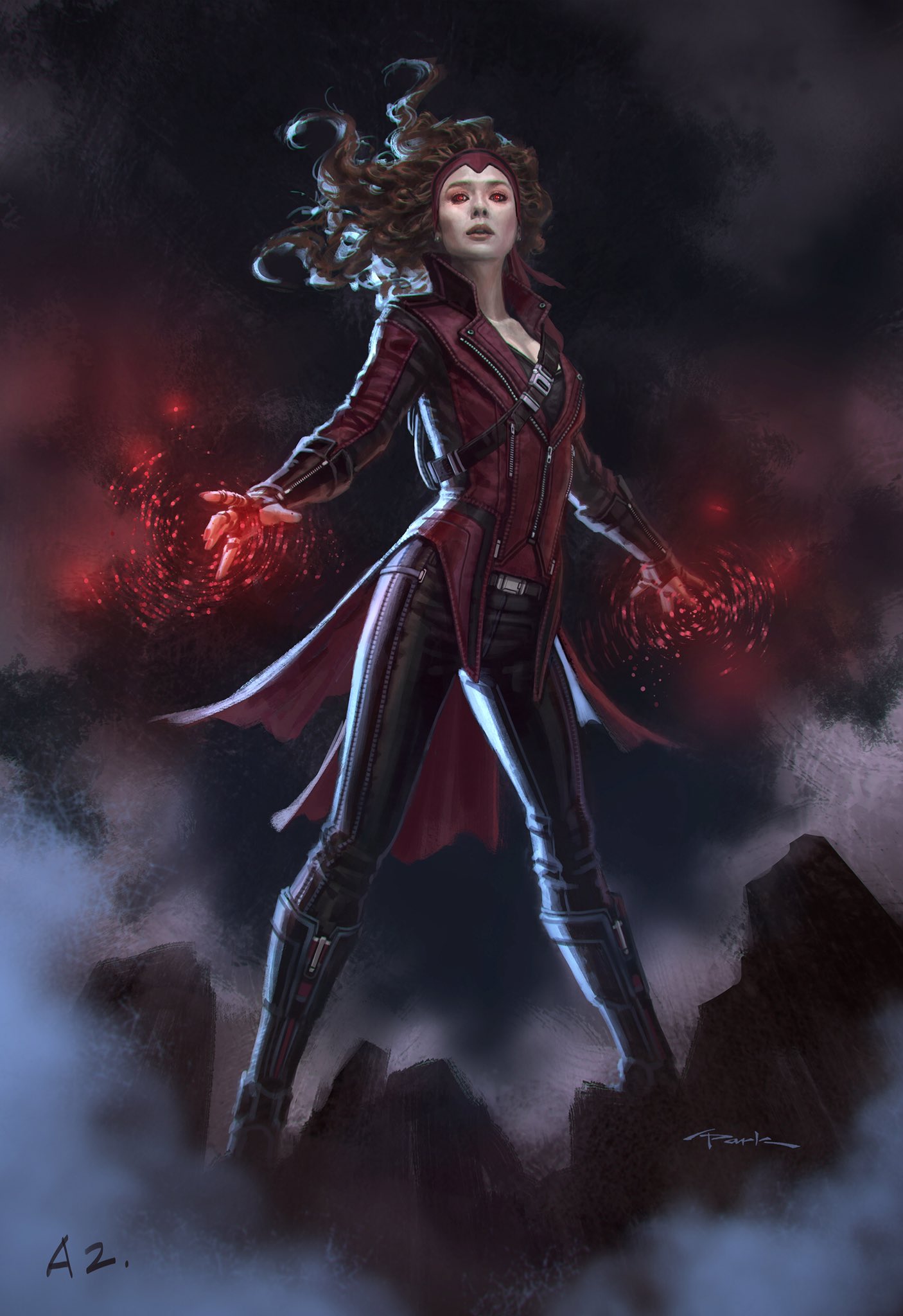 Elizabeth Olsen Scarlet Witch Concept Art