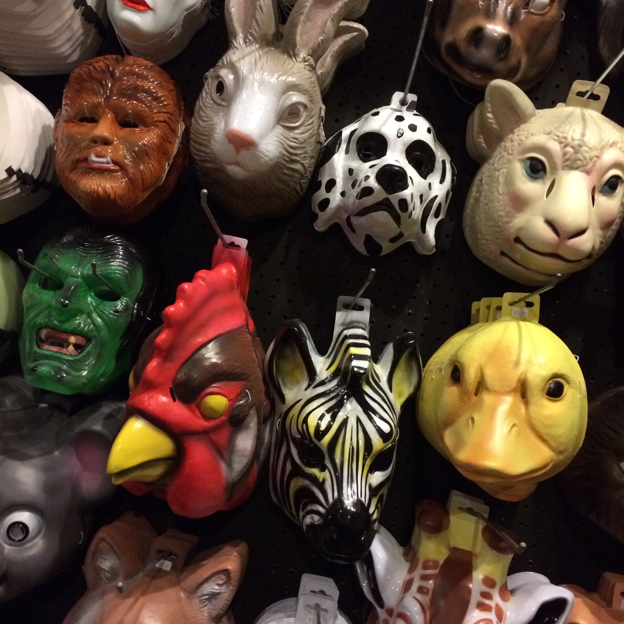 Plastic Animal Masks