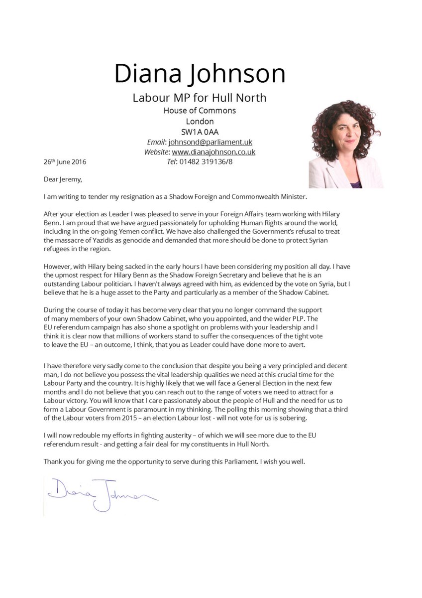Labour MPs publish resignation letters - ITV News