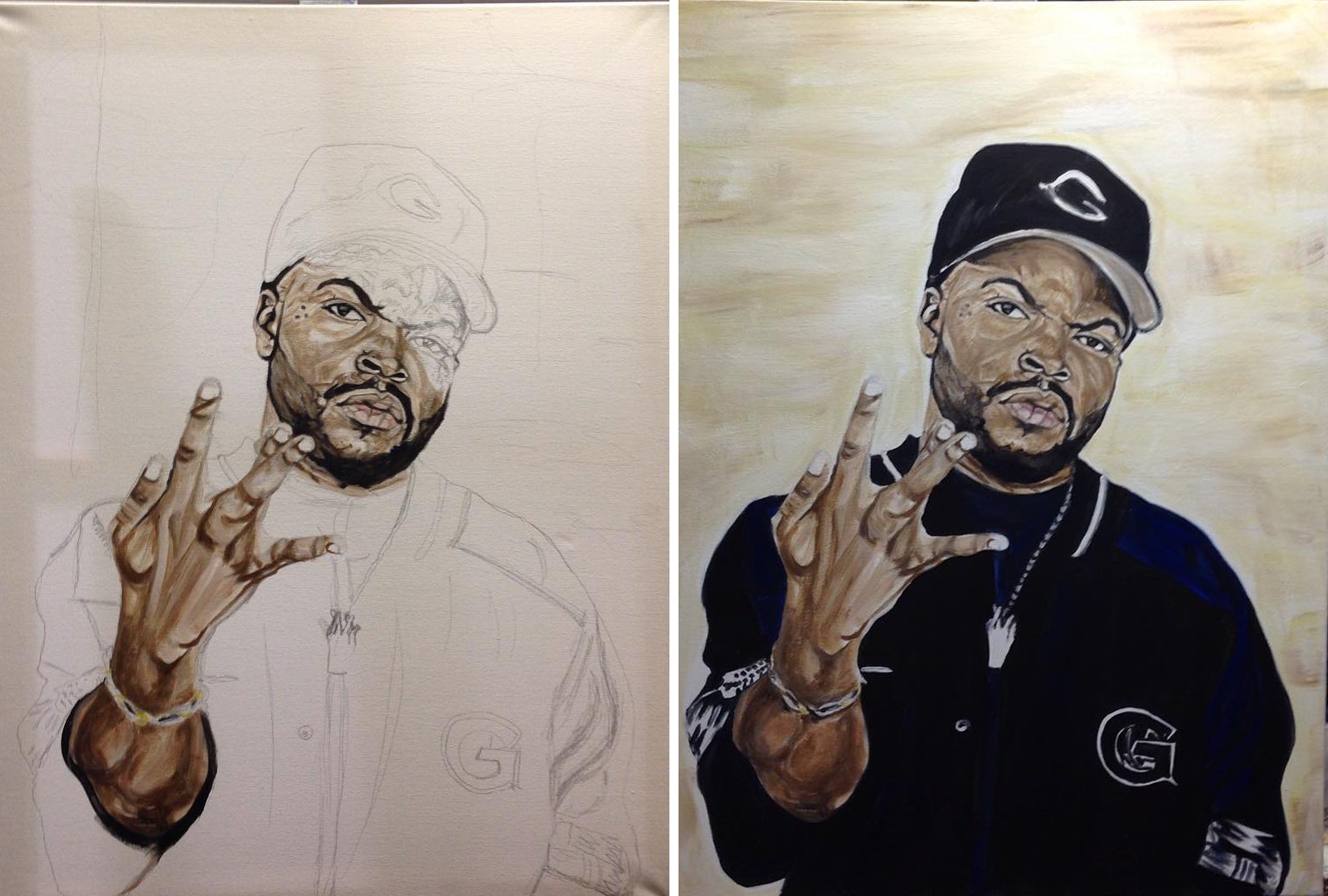 Nwa Ice Cube Drawing