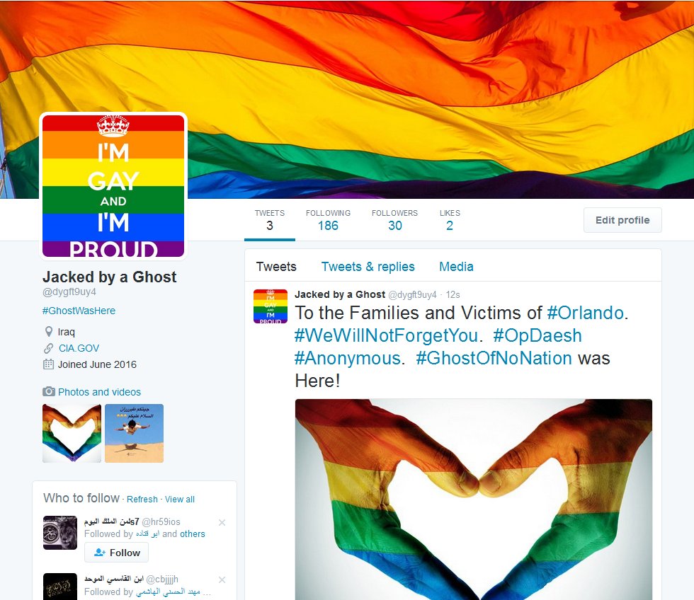 Islamic State Twitter accounts get a rainbow makeover from Anonymous ... Islamic State Twitter accounts get a rainbow makeover from Anonymous ...