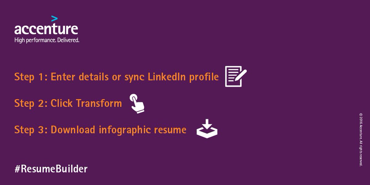 Accenture Infographic Resume