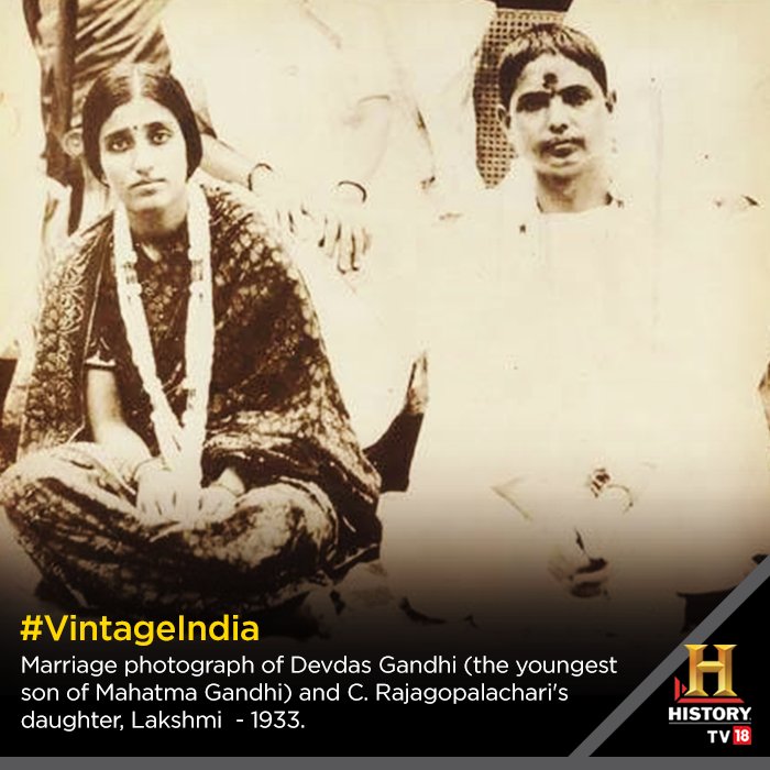 VintageIndia Devdas with Lakshmi, daughter of C Rajagopalachari, his ...